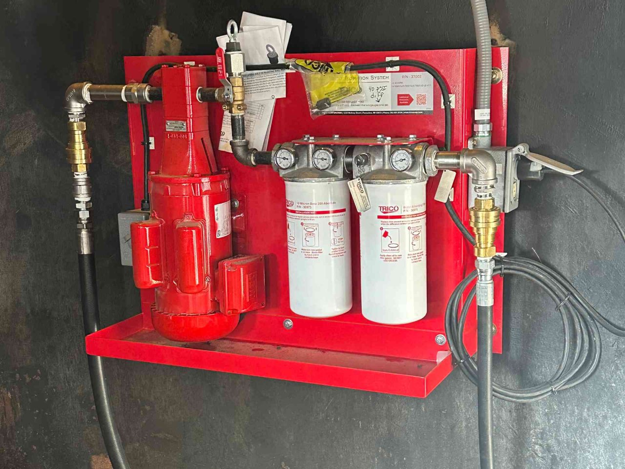 Wall Mount Industrial Lubricant Filtration System | Trico Corporation