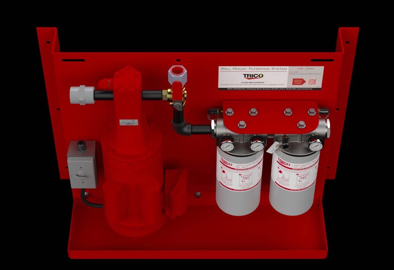 Wall Mount Industrial Lubricant Filtration System | Trico Corporation